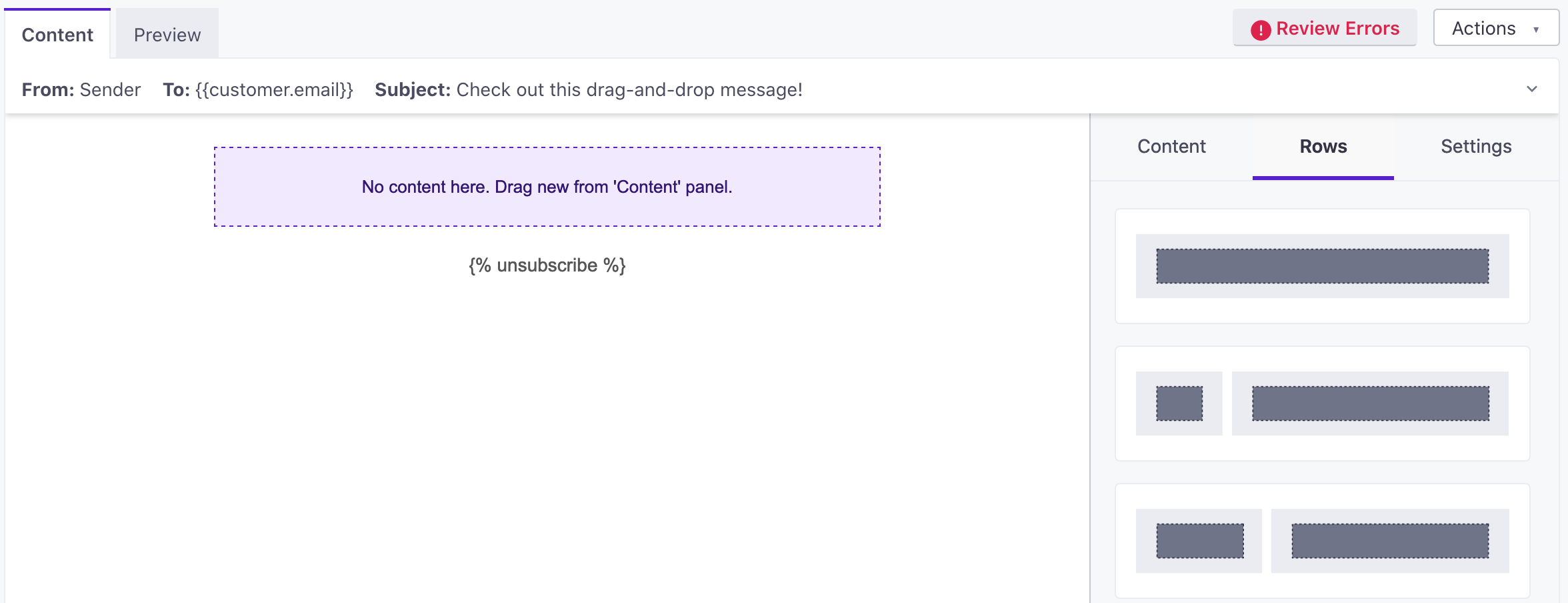 Drag-and-Drop Emails: The Basics | Customer.io Docs