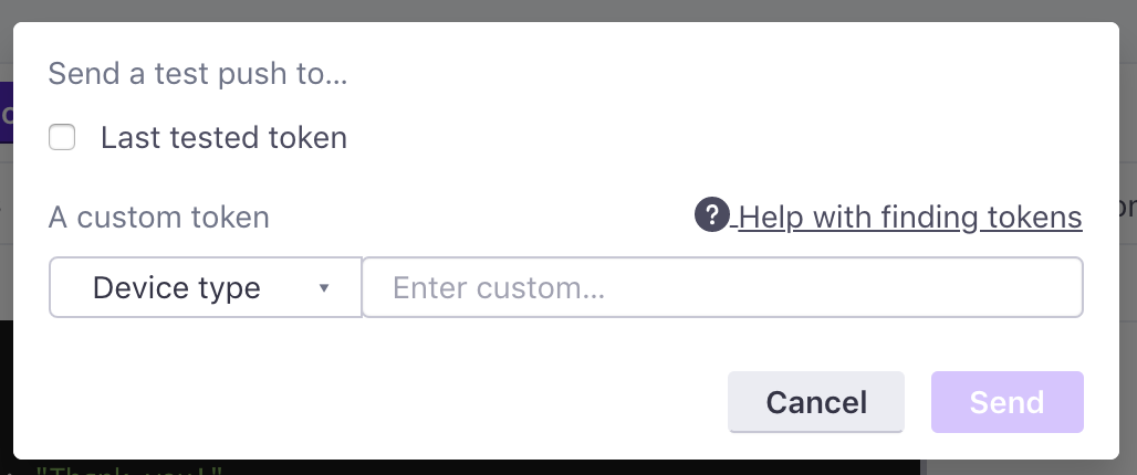 Test push notifications | Customer.io Docs