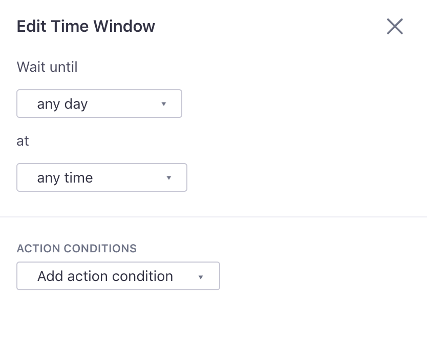Delivery Time Window | Customer.io Docs
