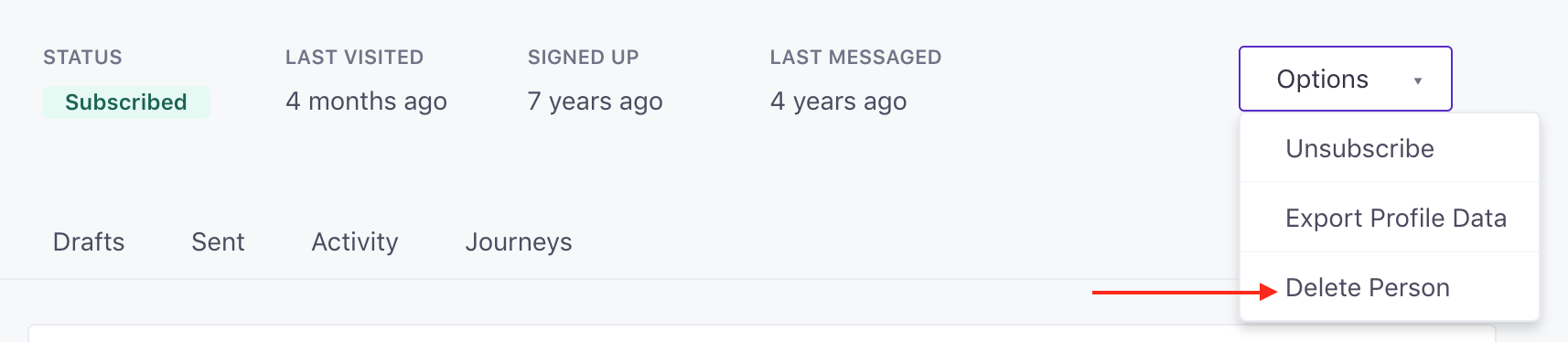 Manually add/update people | Customer.io Docs